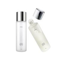 China Modern Elegant 30ml 50ml Cosmetic Packaging Bottle White Frosted And Silver Cap for sale