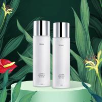 China Modern Elegant 30ml 50ml Cosmetic Packaging Bottle White Frosted And Silver Cap for sale