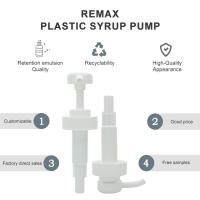 China 18mm White Jam Dispenser Pump Heads Efficiently Dispense Jams Sauces And Syrups for sale