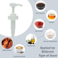 China 18mm White Jam Dispenser Pump Heads Efficiently Dispense Jams Sauces And Syrups for sale