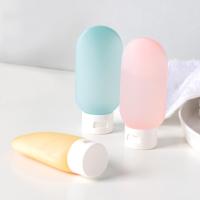 China 60ml Yellow/Pink/Blue cylinder frosted with White Lid for shampoo lotion bottle for sale