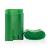 China 25g PP ellipsoid smooth bottle with blue/green lid for sunscreen stick for sale