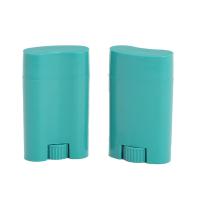 China 25g PP ellipsoid smooth bottle with blue/green lid for sunscreen stick for sale