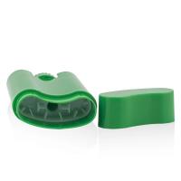 China 25g PP ellipsoid smooth bottle with blue/green lid for sunscreen stick for sale
