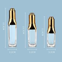 China Sophisticated Essential Oil Bottles with Luxurious Gold Press Dropper 30ml 40ml 50ml for sale