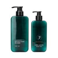 China 300/500ml Green rectangle smooth with black pump for shampoo lotion bottle for sale