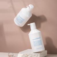 China 350/400ml white cylindrical smooth with white pump for shampoo lotion bottle for sale