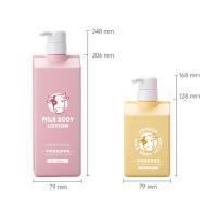 China 500ml/1000ml Pink/Yellow PET Smooth Bottle With white Pump For shampoo lotion bottle for sale