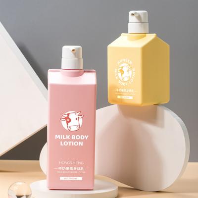 China 500ml/1000ml Pink/Yellow PET Smooth Bottle With white Pump For shampoo lotion bottle for sale