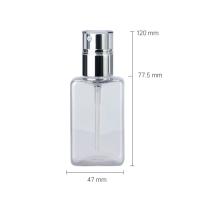 China 135ml Transparent rectangle smooth with Silver pump for shampoo lotion bottle for sale