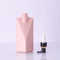 China 360ml Pink/Yellow/white Irregular smooth with Black pump for shampoo lotion bottle for sale