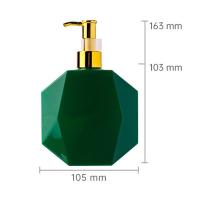 China 300ml PETG White/Greem Irregular smooth with Golden pump for shampoo lotion bottle for sale