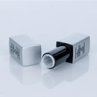 China 3.5g Aluminum Silver cuboid smooth bottle with Silver cap for lipstick tube for sale
