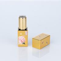 China 3.5g ABS Yellow rectangular smooth bottle with Yellow cap for lipstick tube for sale
