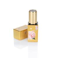 China 3.5g ABS Yellow rectangular smooth bottle with Yellow cap for lipstick tube for sale