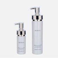 China 40ml/120ml/140ml/50g Glass Transparent cylindrical Smooth with Golde pump for cosmetic packaging bottle for sale