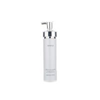 China 40ml/120ml/140ml/50g Glass Transparent cylindrical Smooth with Golde pump for cosmetic packaging bottle for sale