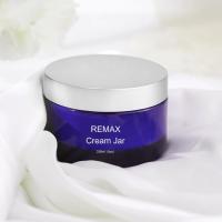 China 120g Blue PP Smooth Bottle With Sivir Lid For Cream Jar for sale