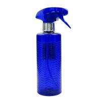 China 500ml Blue plastic cylindrical smooth with blue Spary for Spray Bottle for sale