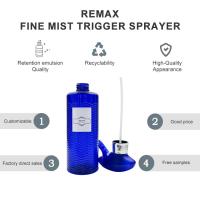 China 500ml Blue plastic cylindrical smooth with blue Spary for Spray Bottle for sale