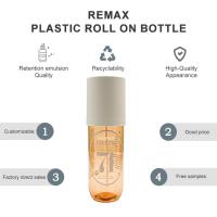 China 240ml Orange Transparent plastic cylindrical smooth with white Spary for Spray Bottle for sale