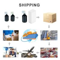 China 500ml Black Transparent plastic cylindrical smooth with white Transparent Spary for Spray Bottle for sale