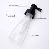 China 180ml transparent plastic cylindrical smooth with black Spary for Spray Bottle for sale