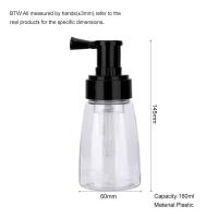 China 180ml transparent plastic cylindrical smooth with black Spary for Spray Bottle for sale