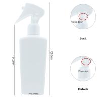 China 400ml White plastic rectangle smooth with white Spary for Spray Bottle for sale