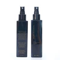 China 150ml black cylindrical smooth bottle with black spray for spray bottle for sale