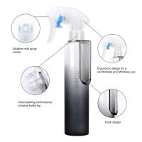 China 125/200ml Plastic black/yellow cylindrical smooth bottle with white spray for spray bottle for sale