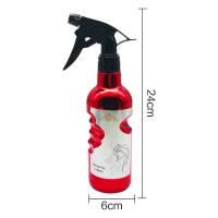 China 500ml Pink/Yellow/Green/White Cylindrical Smooth Plastic Bottle With Black Spray For Spray Bottle for sale