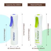 China 100ml Color Customized Cylindrical Plastic Bottle With White Spray For Spray Bottle for sale