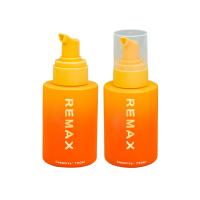China Empty 150ml Portable Gradient Color PET Material Foam Dispensing Cosmetics Bottle For Facial Cleaning for sale