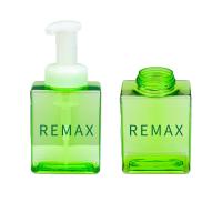 China 250ml Square Water Transfer Printing PETG Material Foam Pump Bottle Cosmetics Packaging For Facial Cleaning for sale