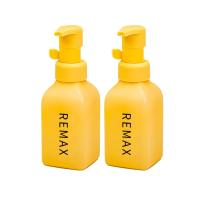 China 380ml Empty Square PET Color Customized Dense Leak-proof Foam Pump Bottle With Safety Lock Hot Sale Packaging for sale