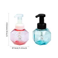 China High Quality 300ml Multiple Color Selection PET Polygon Foam Pump Bottle Daliy Care Packaging Bottle for sale