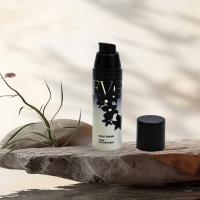 China PET Material Cosmetic Serum Lotion Bottle 50ml Refillable Airless Pump Bottle For Facial Care for sale