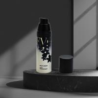 China Cosmetic Lotion Bottle 50ml Refillable Airless Pump Bottle Luxurious Hot Stamping Surface Treatment for sale