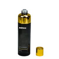 China 30ml 50ml 100ml 120ml Black Color Gold Plated Bottle Packaging With Threaded Lid Luxury Style for sale