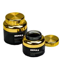 China 30ml 50ml 100ml 120ml Black Color Gold Plated Bottle Packaging With Threaded Lid Luxury Style for sale