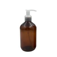 China 300ml PET Amber Brown Plastic Bottles with Clear Pump Black Oil Spray Set Ready For Shipping In stock for sale