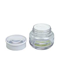 China New Design 50g Cream Jar 80ml 120ml Plastic Cosmetic Packaging Lotion Bottle For Facial Care for sale