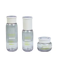 China New Design 50g Cream Jar 80ml 120ml Plastic Cosmetic Packaging Lotion Bottle For Facial Care for sale