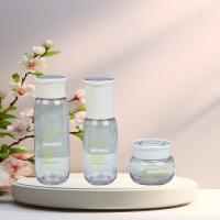 China New Design 50g Cream Jar 80ml 120ml Plastic Cosmetic Packaging Lotion Bottle For Facial Care for sale