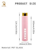 China Hot-selling 10ml Twistable ABS Material Shell Replaceable Perfume Glass Spray Bottle With Golden Sprayer for sale