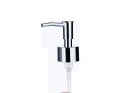 China 24/410 28/410 Bright Silver Aluminum and Plastic Lotion Pump Head for Shampoo and Lotion Bottles for sale