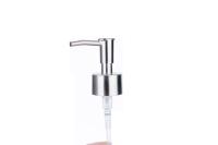 China 24/410 28/410 Bright Silver Aluminum and Plastic Lotion Pump Head for Shampoo and Lotion Bottles for sale