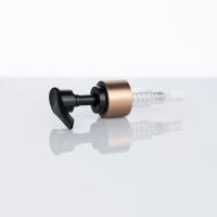 China 24/410 Black and Gold High-necked Electroplated Aluminum Plastic Pump Head for Shower Gel Bottle for sale