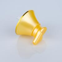 China 20/410 Gold Fan-shaped Lotion Pump Head for Shower Gel Bottles and Shampoo Bottles for Bathing Skincare and Haircare for sale